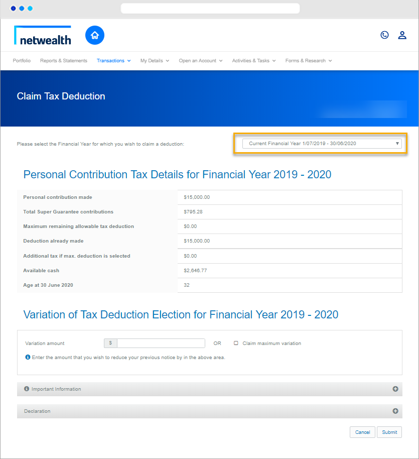 End of financial year tax tools – Netwealth